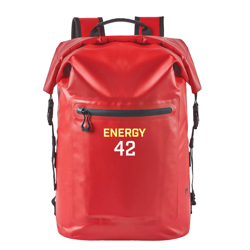 Technical Roll Top Waterproof Backpack 35L (RED) | Toronto Elites Ulti ...